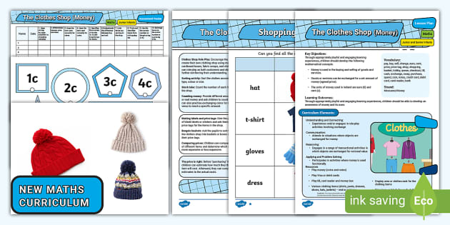 The Clothes Shop Resource Pack (professor feito) - Twinkl