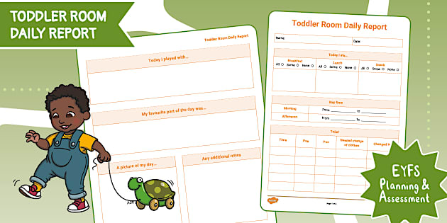 Northern Ireland EYFS Toddler Room Daily Report