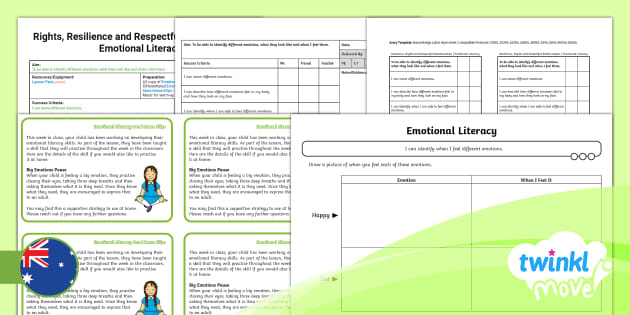 Foundation RRRR Emotional Literacy Lesson Pack - Twinkl