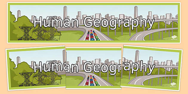 Human Geography Display Banner