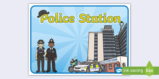 Police Station Display Poster Poster (teacher made) - Twinkl
