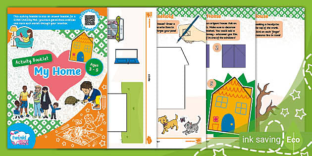 My Home Activity Booklet 3 to 5 years (teacher made)