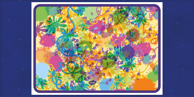 Bonfire Night Colourful Modelling Dough Mat Background