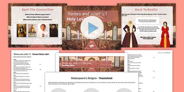 GCSE Romeo and Juliet Lesson Pack 7: Holy Love