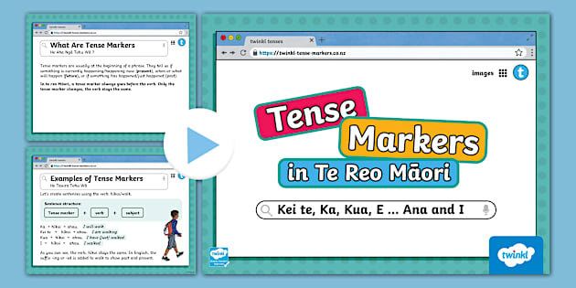 Powerpoint for Tense Markers in Te Reo Māori. Kei te, Ka, Kua, E … ana ...