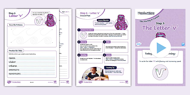 Twinkl Handwriting Scheme: Step 6 Letter 'v' Pack - Twinkl