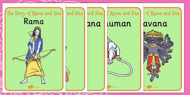 The Story of Rama and Sita Display Posters (teacher made)