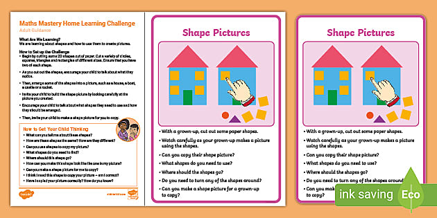👉 Matching and Manipulating Shapes - Shape Pictures