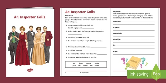 An Inspector Calls Lessons 1 8 Teaching Resources An Inspector Calls