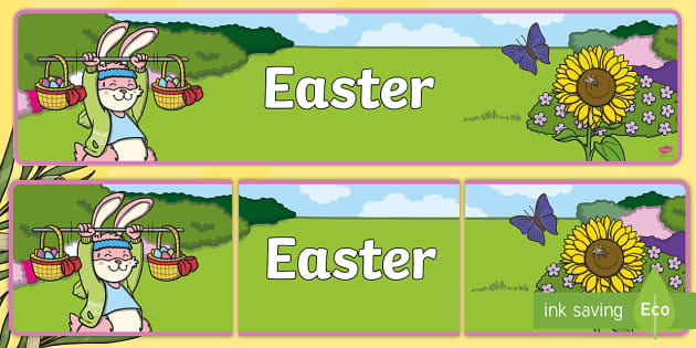 Easter Banner - Classroom Display | Teaching Resources