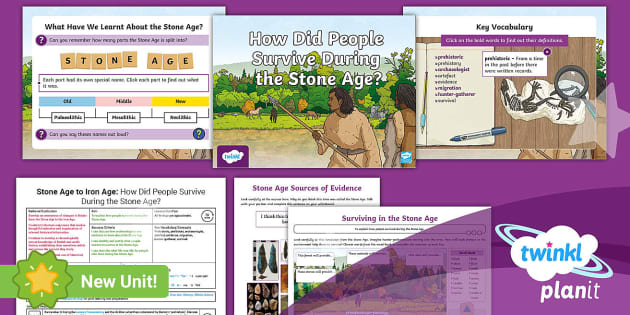 History: Stone Age to Iron Age: Stone Age LKS2 Lesson Pack 1