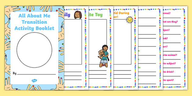All About Me Transition Activity Booklet - Irish