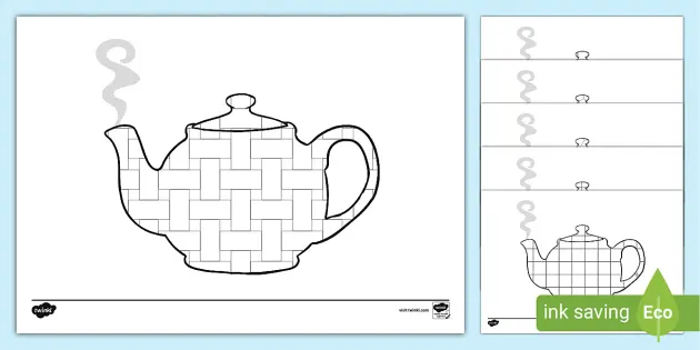 Teapot Coloring Page