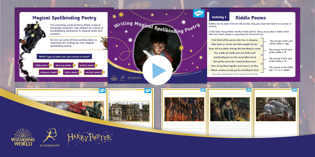 FREE! - Harry Potter: Magical Spellbinding Poetry Lesson Pack