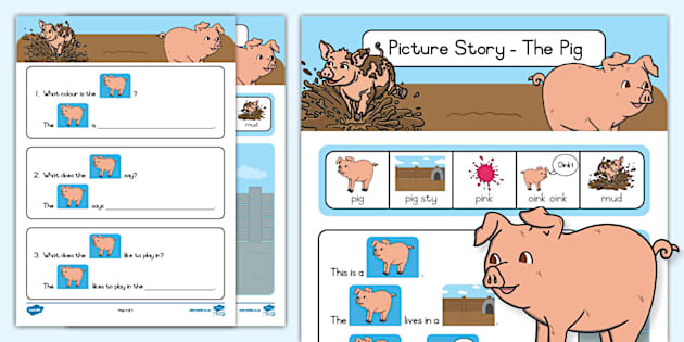 Picture Story - The Pig (teacher made) - Twinkl