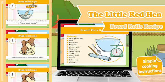 Little Red Hen Bread Rolls EYFS Recipe PowerPoint