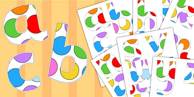 👉 Paper Saving Multicoloured Polka Dot Display Alphabet Numbers 👉 Paper Saving Multicoloured Polka Dot Display Alphabet Numbers