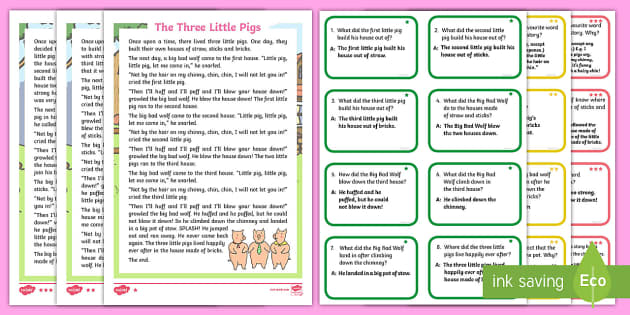 Reading and Listening Comprehension Passages for 3-Year-Olds