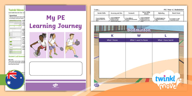 Move PE Year 4 Badminton Assessment Pack (teacher made)