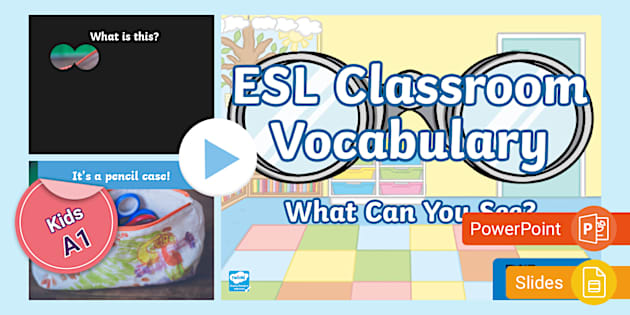 ESL Classroom Vocabulary Game (teacher made) - Twinkl