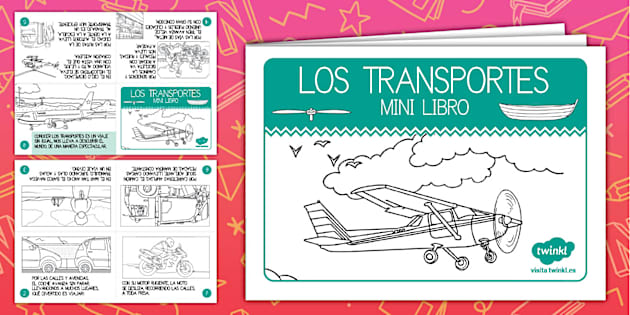 Minilibro: Los transportes (teacher made) - Twinkl
