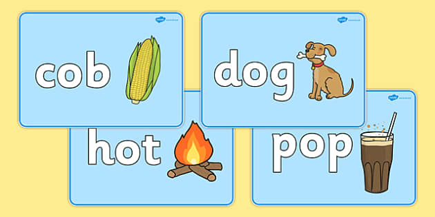 CVC Basic Playdough Mats O