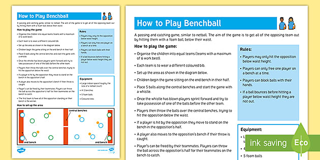 How to Play Bench Ball in KS1 and KS2 | Twinkl PE Activity