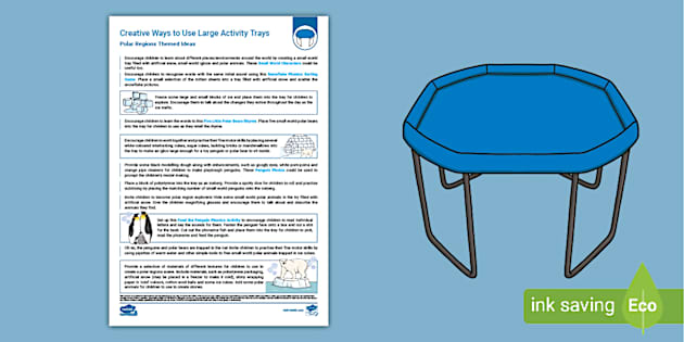 EYFS Activity Tray Polar Region Themed Ideas (teacher made)