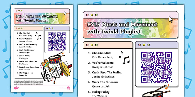 EYLF Music and Movement with Twinkl Playlist (teacher made)