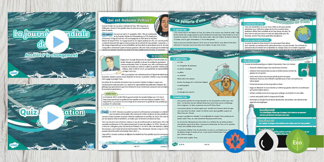 World Water Day Intermediate Activity Pack French - Twinkl