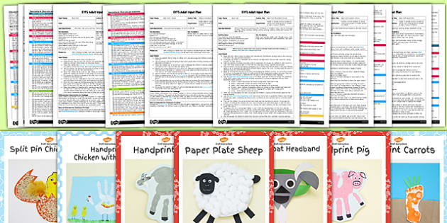 EYFS Farm Themed Craft Activities with Accompanying Planning Pack