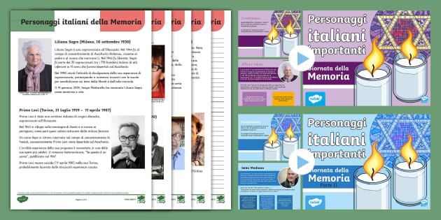 Pacco Personaggi italiani del Giorno della Memoria