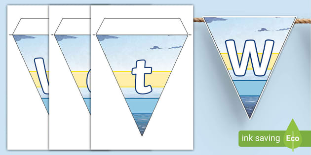 Water Safety Week Display Bunting (Teacher-Made) - Twinkl
