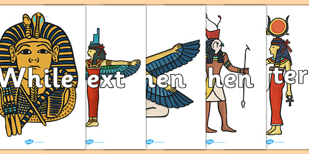 Sentence Openers on Ancient Egyptian Images (teacher made)