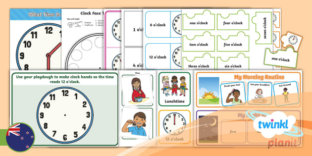 Level 1 Time: Supporting Activity Pack (teacher made)