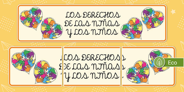 Cartel: Los Derechos de las Niñas y los Niños - Twinkl