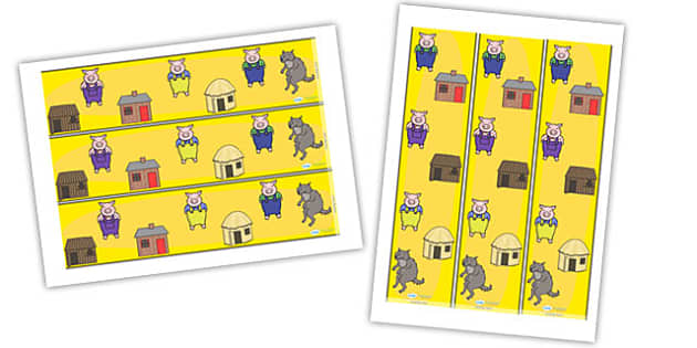 FREE! - The Three Little Pigs Display Borders (teacher made)