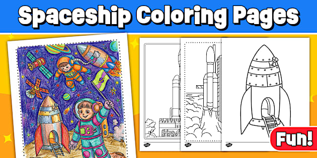 Spaceship Coloring Pages