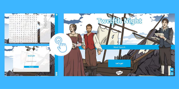 Interactive Twelfth Night Word Search teacher Made interactive-twelfth-night-word-search-teacher-made