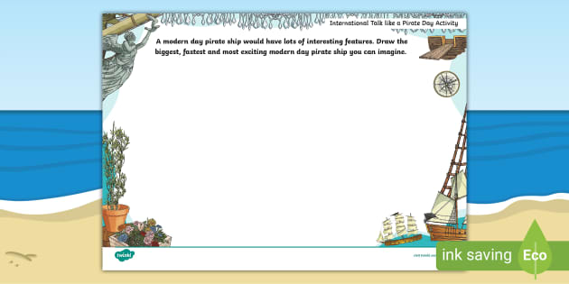 FREE! - Modern Day Pirate Ship Drawing Challenge