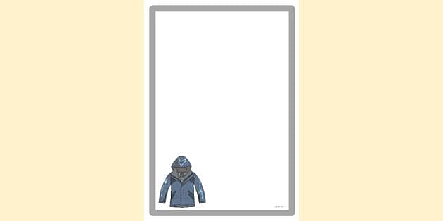 FREE! - Simple Blank Jacket Border | Page Borders | Twinkl