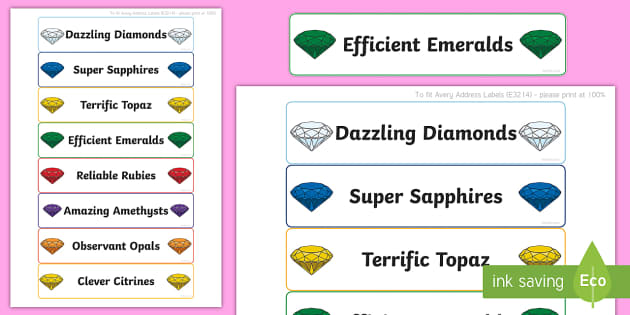 👉 Precious Gem Tray Labels (teacher made)