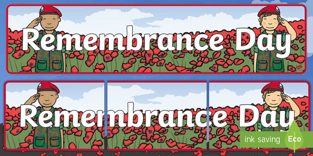 Remembrance Day Display Banner