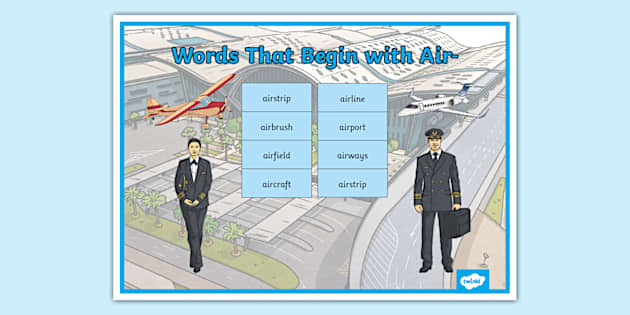 Words That Begin with Air- Word Mat (teacher made) - Twinkl
