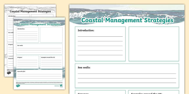 Coastal Management Non-Chronological Report Template