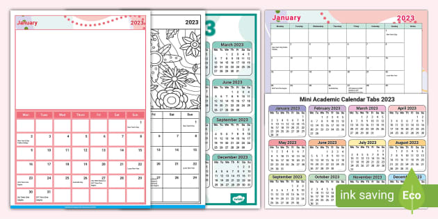 2023 Australian Classroom Calendars Pack (teacher made)