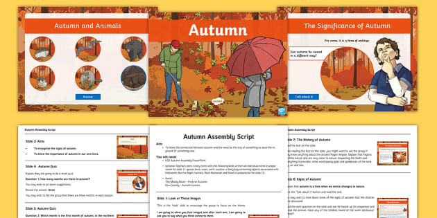 KS2 Autumn Assembly Pack (teacher made) - Twinkl