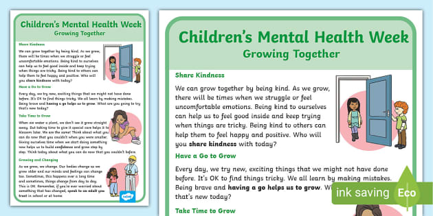 Children’s Mental Health Week Poster | Twinkl Resources