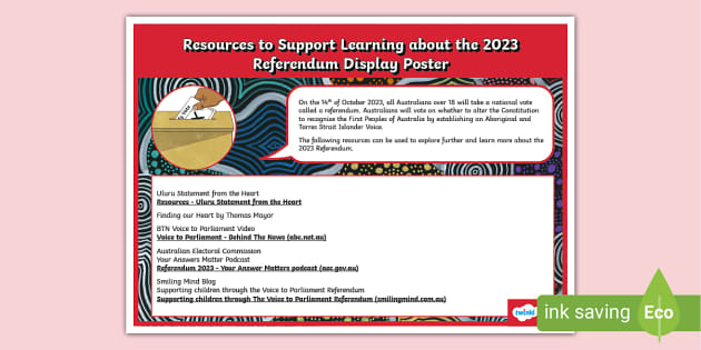 Resources to Support Learning about the 2023 Referendum