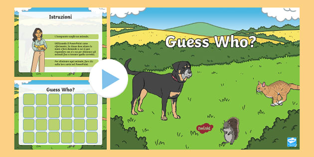 Indovina l'animale Gioco Inglese PowerPoint (teacher made)